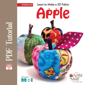 Make 3D Sewn Fabric Apples Home Decor Tutorial PDF - Etsy