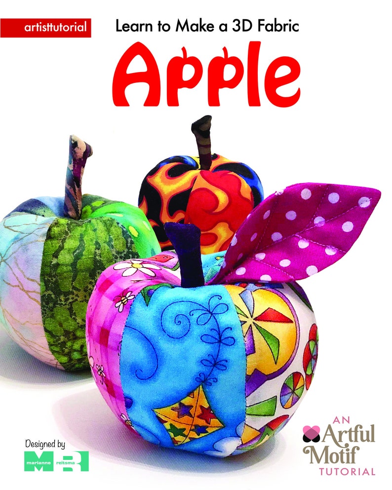 Make 3D Sewn Fabric Apples Home Decor Tutorial PDF - Etsy