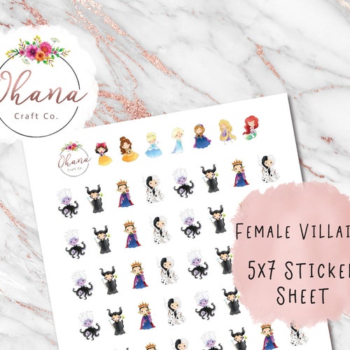 Female Villains Planner Stickers Magically Inspired Life - Etsy
