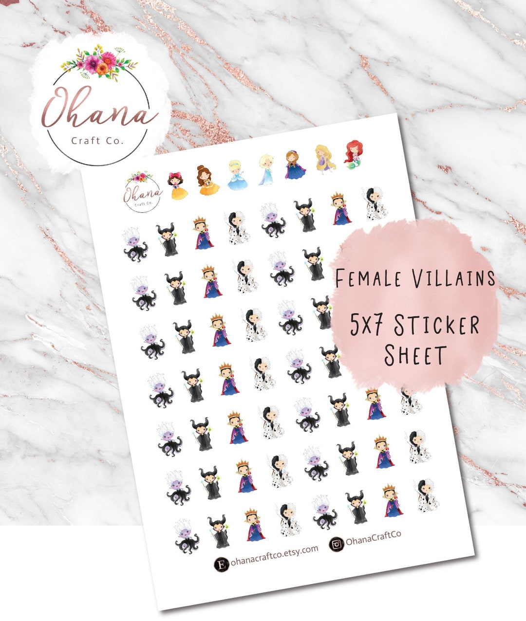Female Villains Planner Stickers ~ Magically Inspired | Life Planner ...
