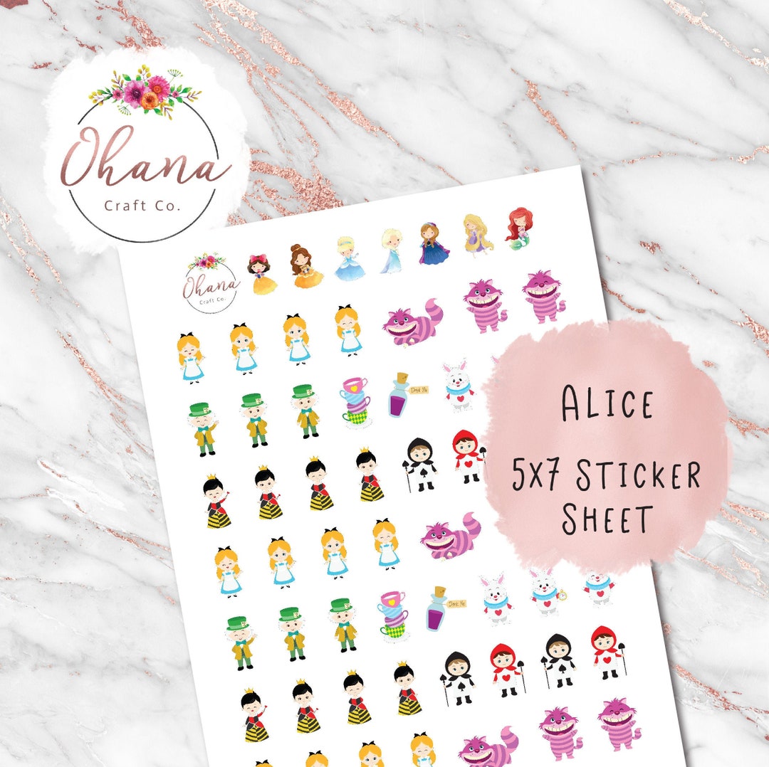 Alice in Wonderland Planner Stickers ~ Magically Inspired | Life ...