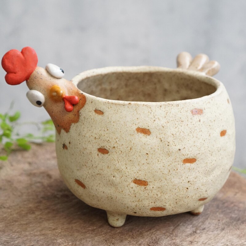 Chicken Planter Pot - Etsy