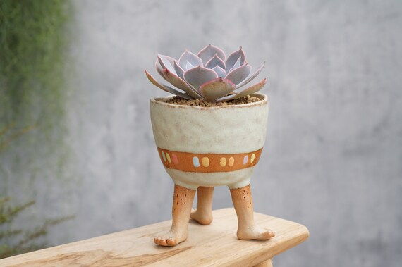 3 Legged Plant Pot legged Standing Plant Pot Succulent Pot - Etsy