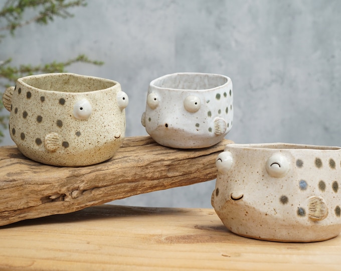 Puffer Pot ,SET OF 3, Puffer Plant Pot , Handmade Ceramics , Pottery - Etsy