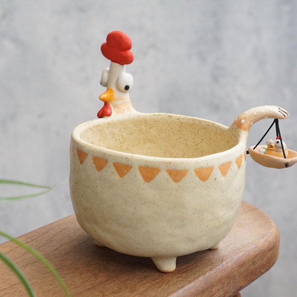 Hen Planter - Etsy