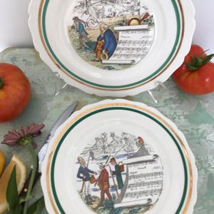 2 French Opera Collectors Plate Signed PV - Etsy