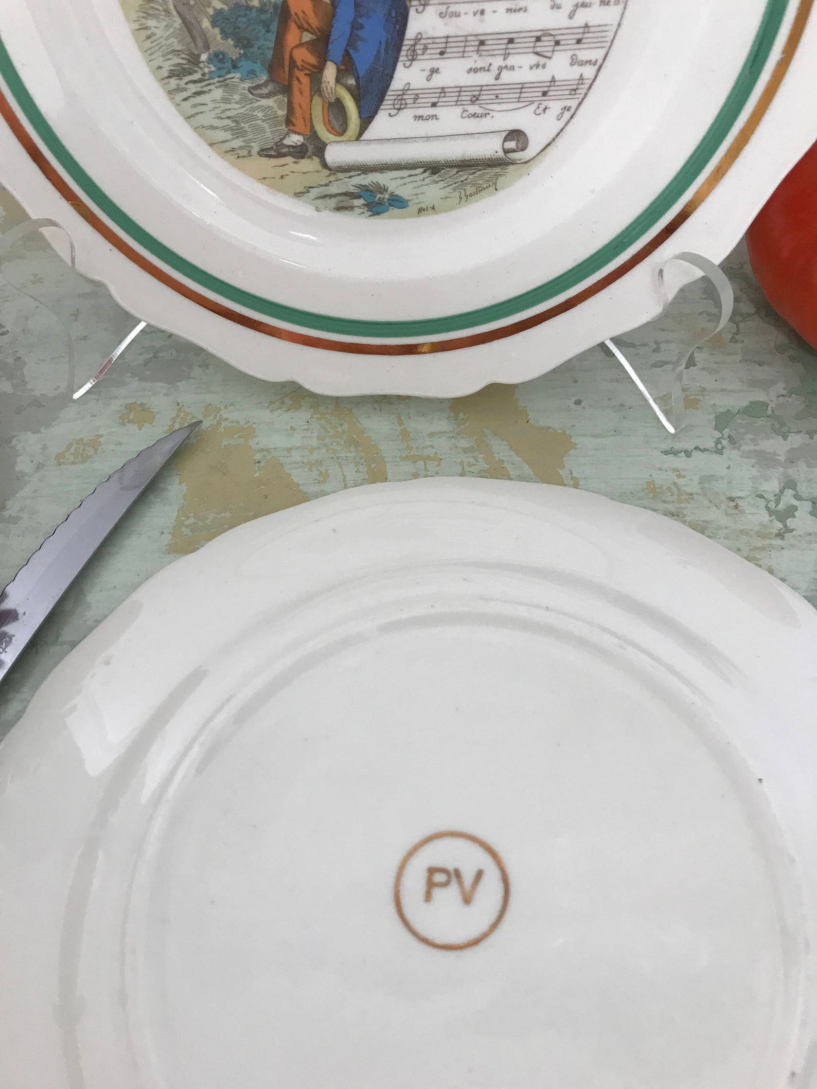 2 French Opera Collectors Plate Signed PV - Etsy