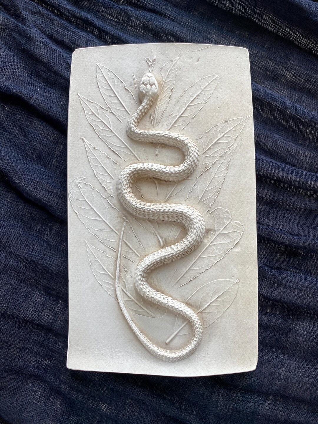 Snake & Bay Leaves - Etsy