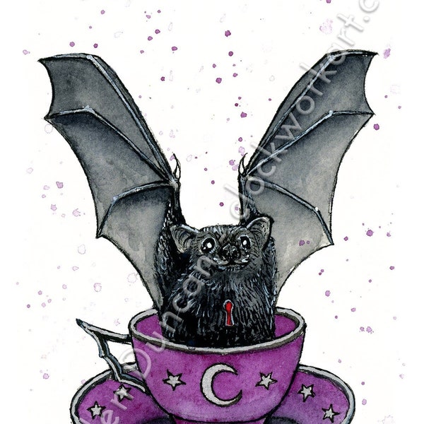 Bat Teacup - Etsy