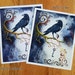 Heart Strings & Raven Wings: Fine Art Bird Print - Etsy