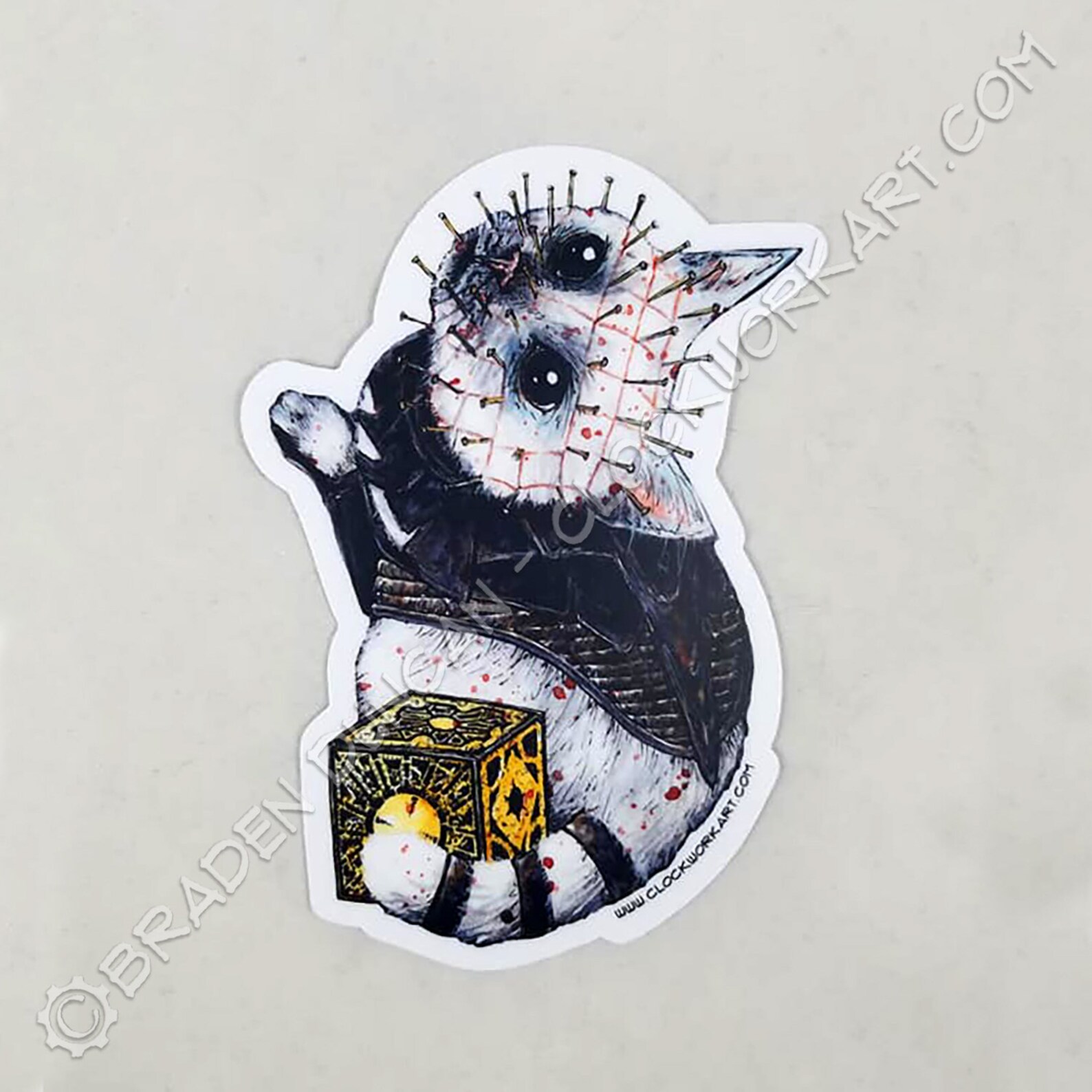 80's Horror Kitten Die Cut Vinyl Stickers: Watercolour - Etsy