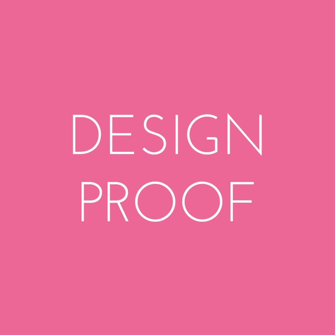 ADD ON - Design Proof - Etsy