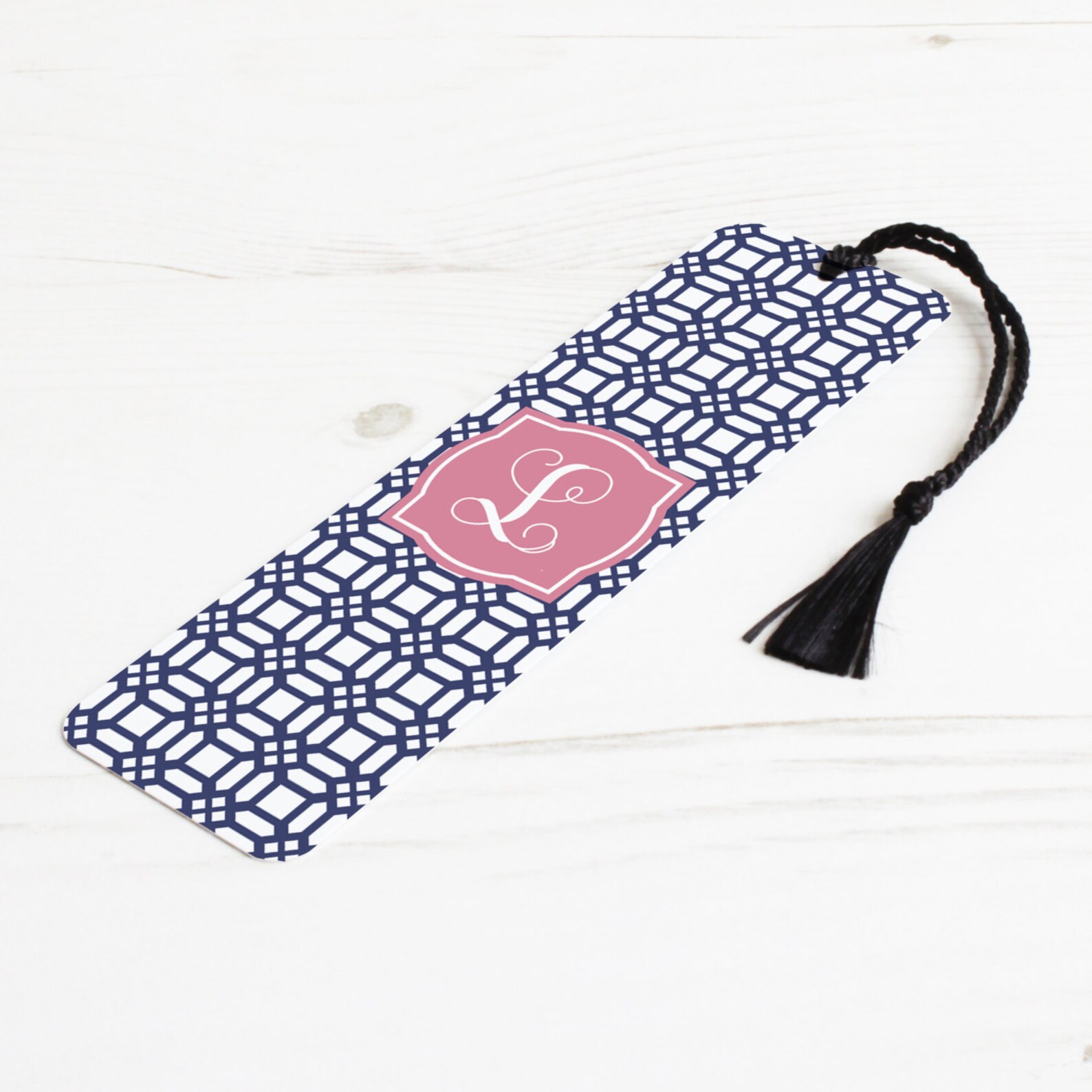 Weave Print Bookmark Personalised Metal Bookmark - Etsy