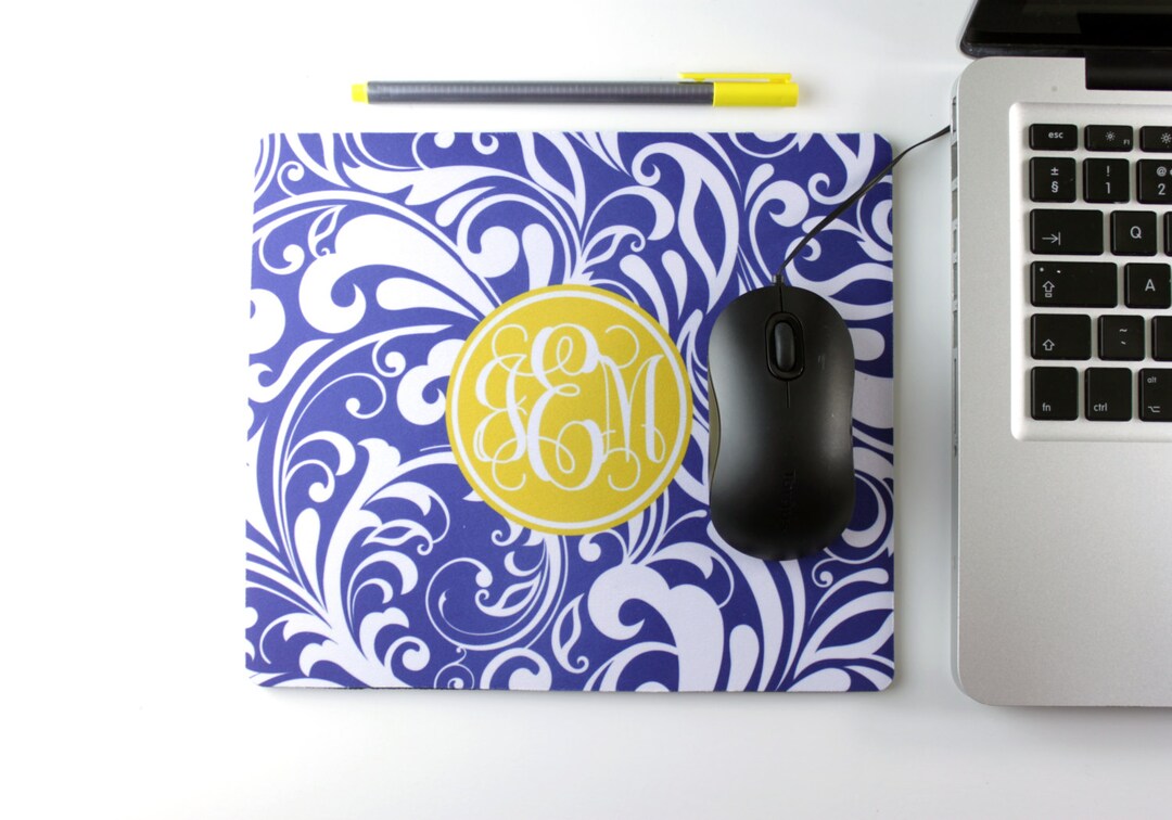 Swirl Print Mouse Mat – Personalised Mouse Pad – Pattern Mousepad ...