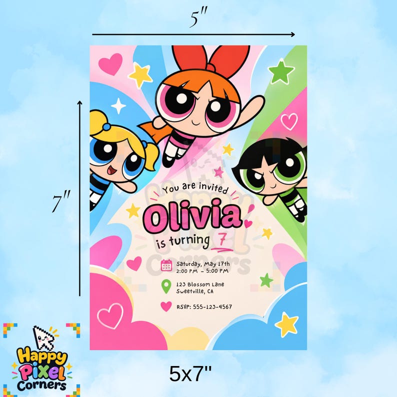 Cartoon Birthday Invitation Digital Download Editable - Etsy UK