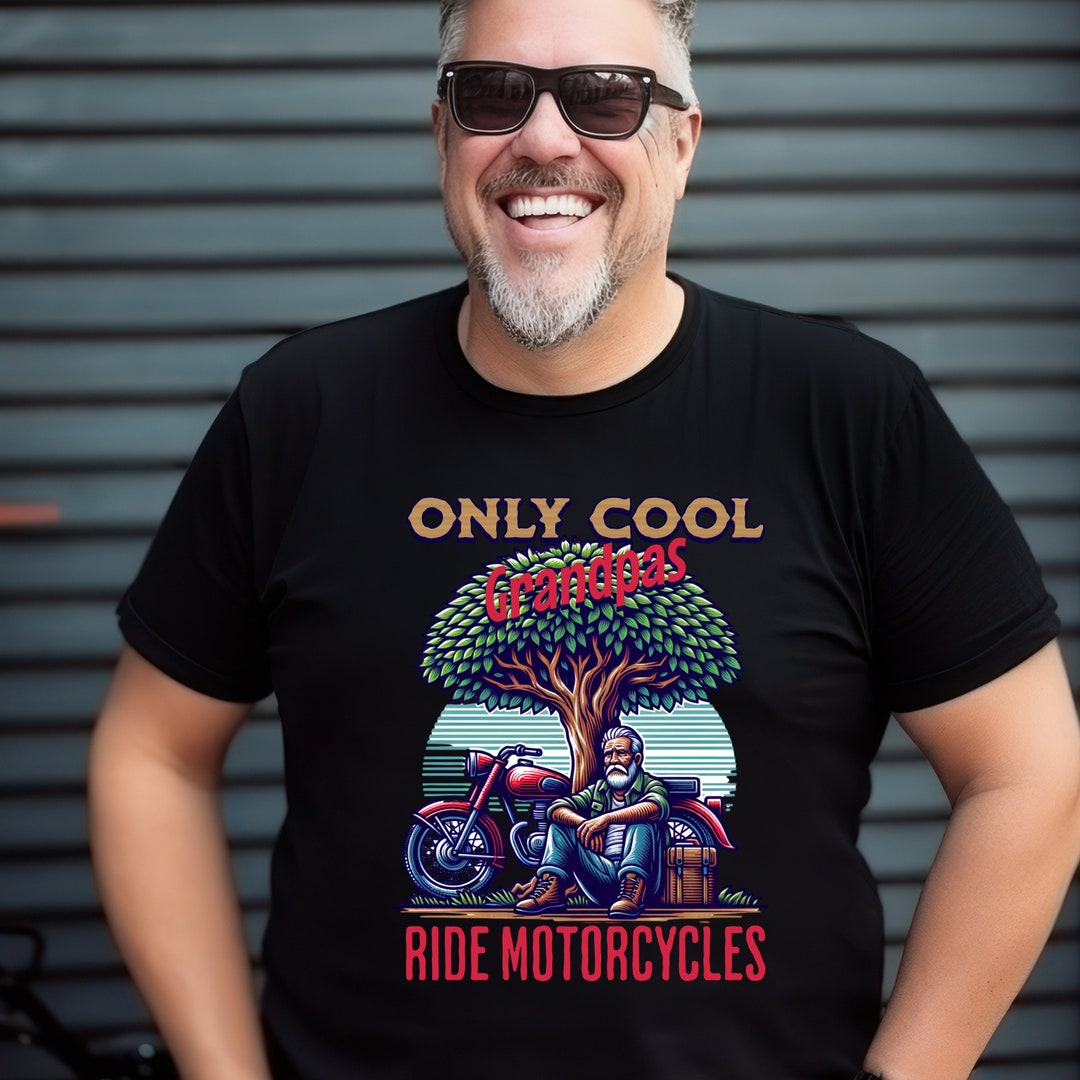 Cool Grandpas Ride Motorcycles Shirt Golden Riders Tshirt Gift for ...