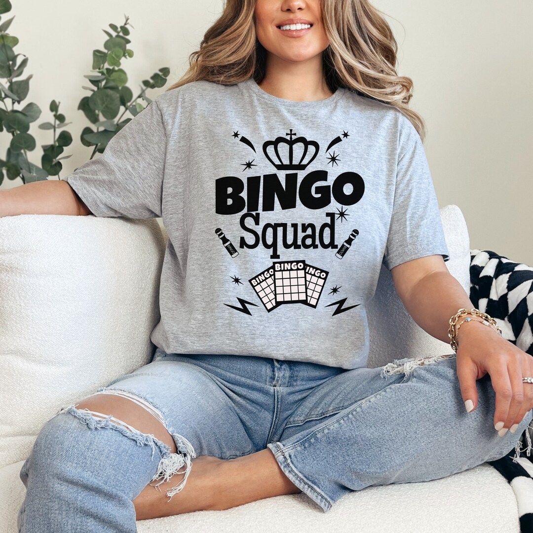 Bingo Squad Shirt Bingo Game Tee Game Day Tshirt Gift for Bingo Lover ...