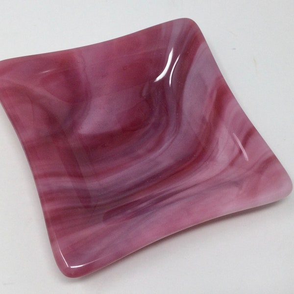 Pink Glass Tray - Etsy