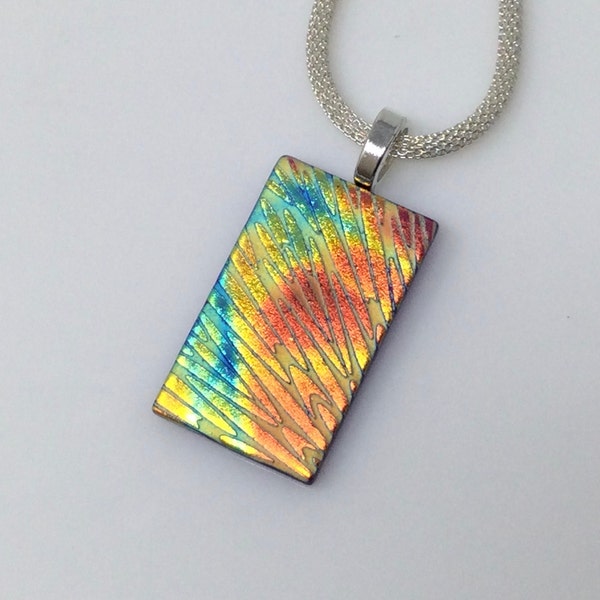 Dichroic Pendant - Etsy