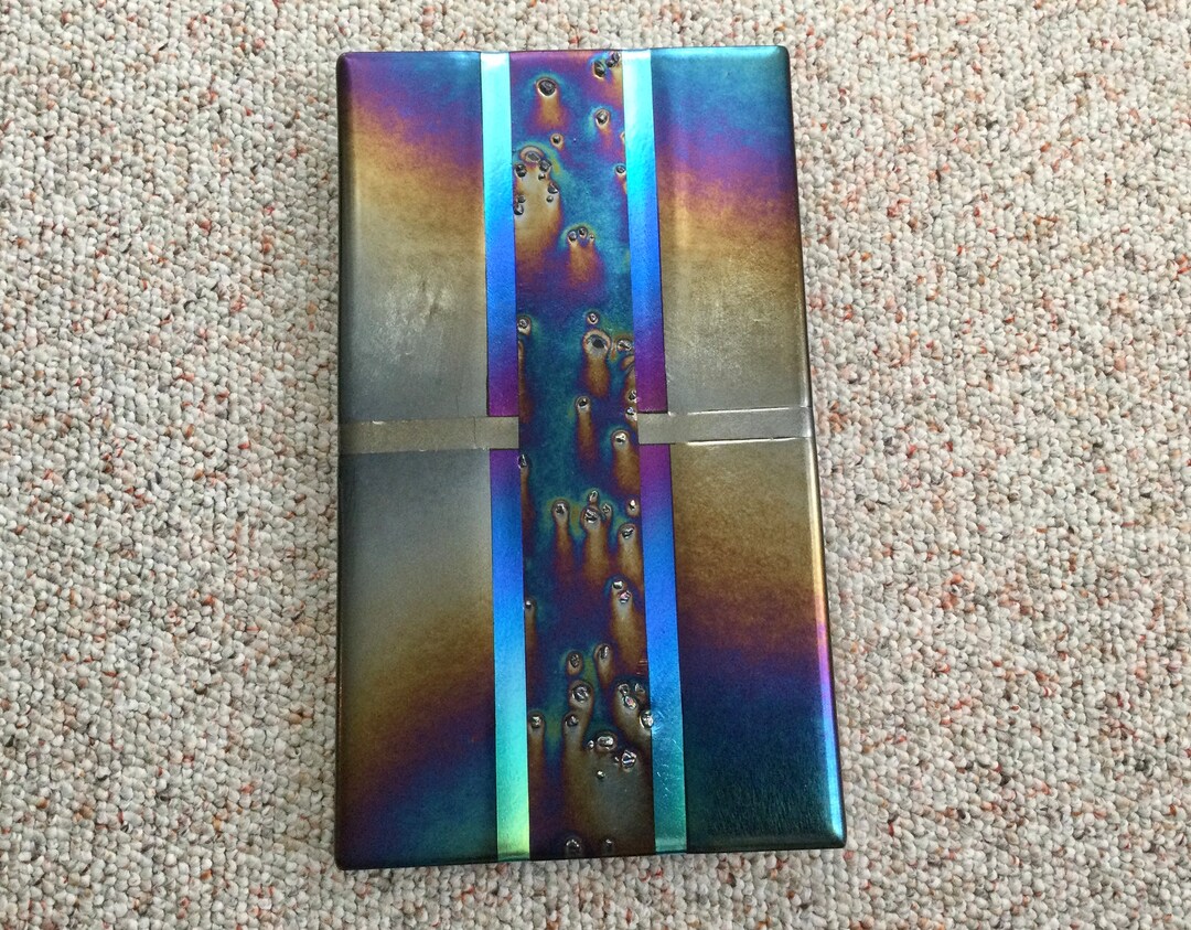 Fused Glass Wall Panel, Iridescent Dichroic Glass Art - Etsy