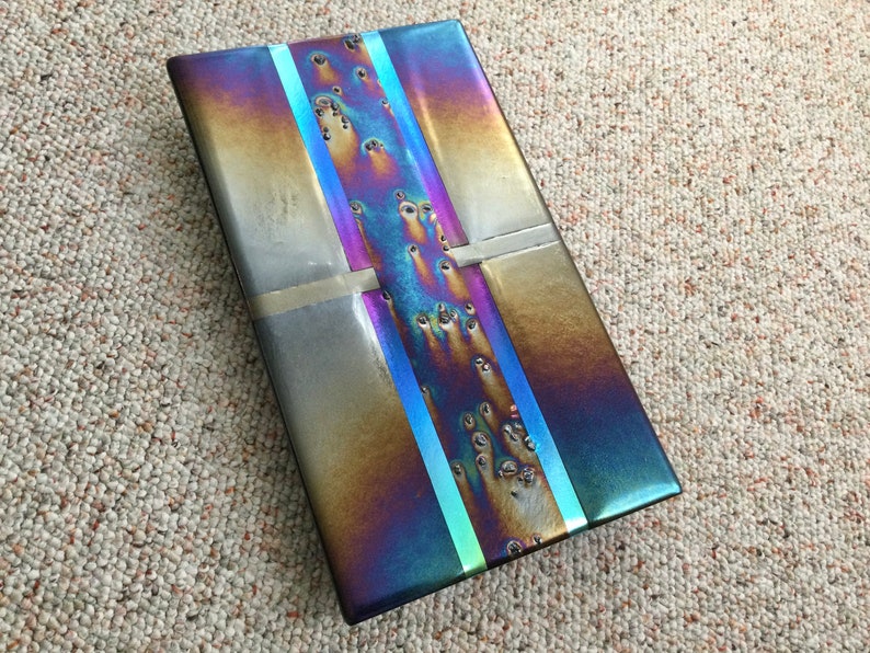Fused Glass Wall Panel Iridescent Dichroic Glass Art - Etsy