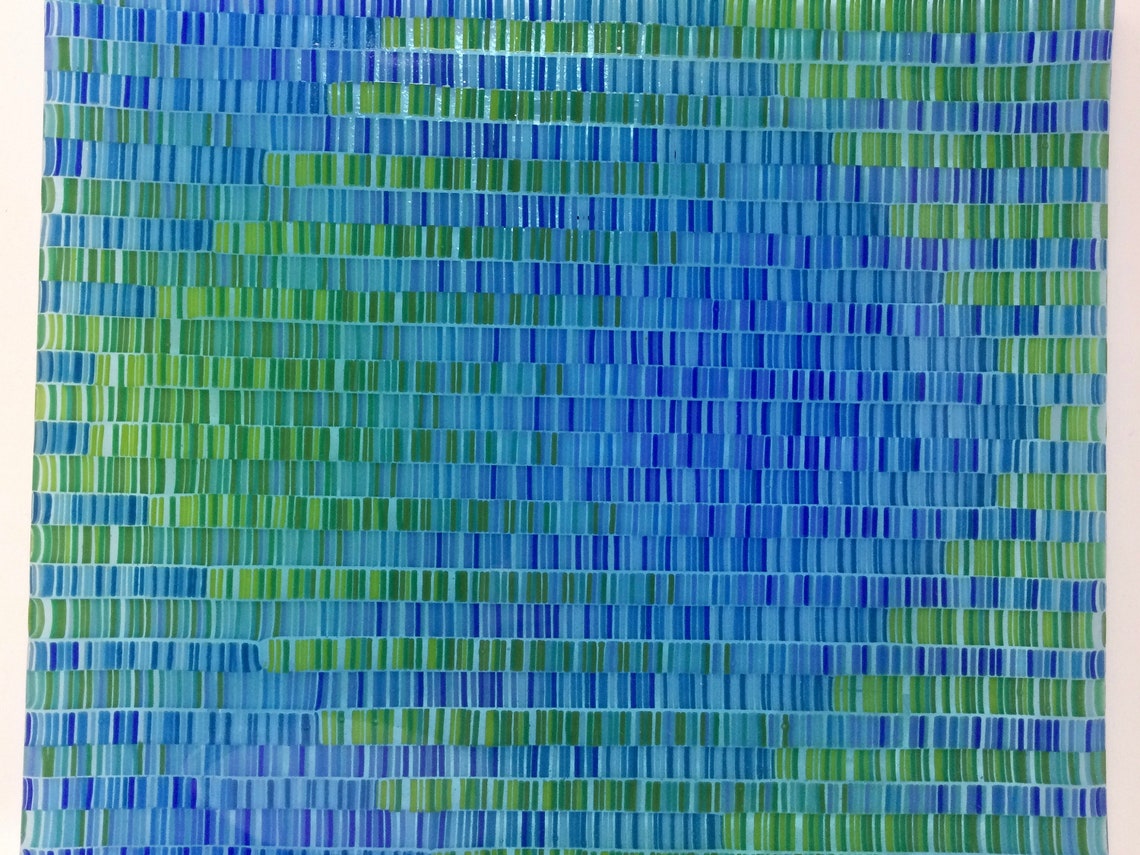 Fused Glass Tapestry Wall Panel Blue Green Art Glass Tapestry - Etsy