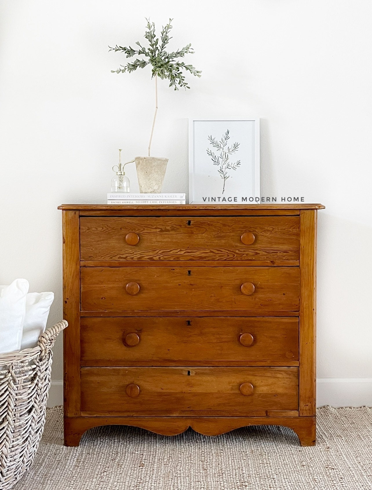 Antique pine drawers store