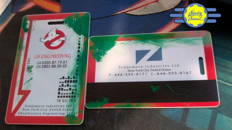 Ghostbusters Engineering ID Card - Etsy