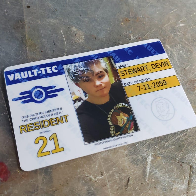 Fallout Vault-tec ID Card - Etsy