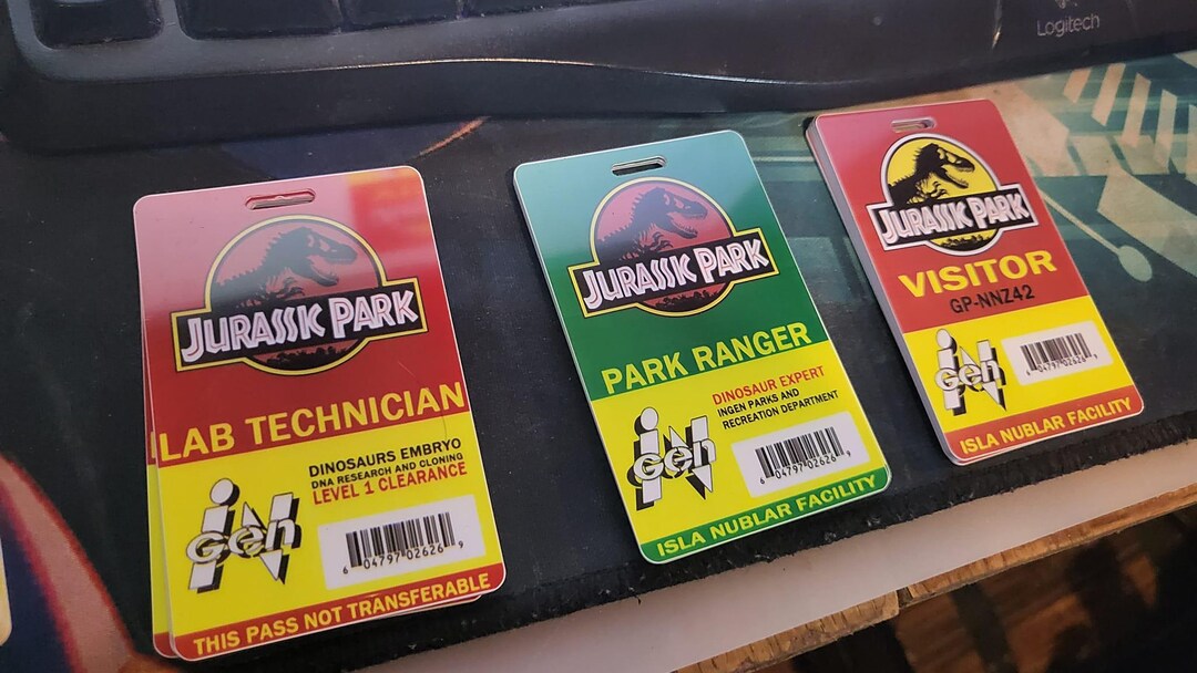 Jurassic Park ID Prop - Etsy