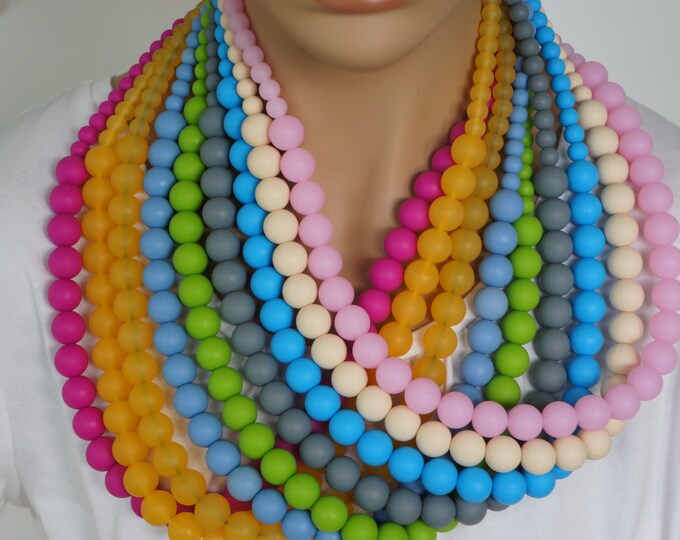 Sale-teething Beads for Mommy - Chewable, Food-grade Silicone Beads ...
