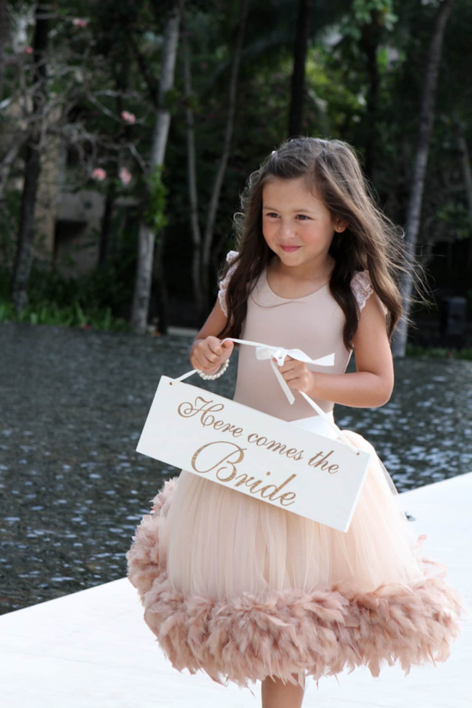 Here Comes The Bride Sign Mr & Mrs Wedding Signs For Chairs | Etsy