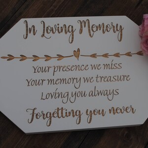 In Loving Memory Sign In Loving Memory Wedding Sign In | Etsy