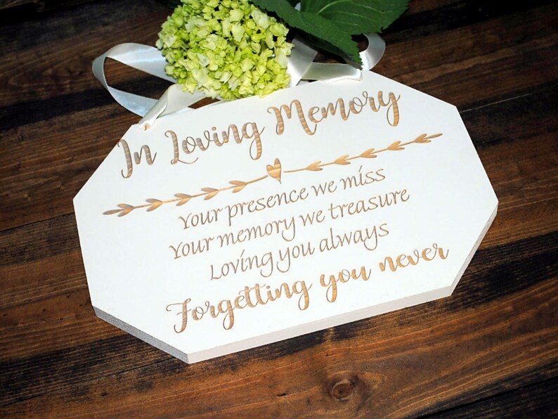In Loving Memory Sign In Loving Memory Wedding Sign In | Etsy