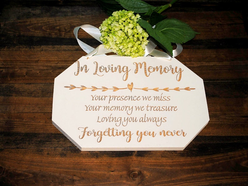 In Loving Memory Sign In Loving Memory Wedding Sign In | Etsy