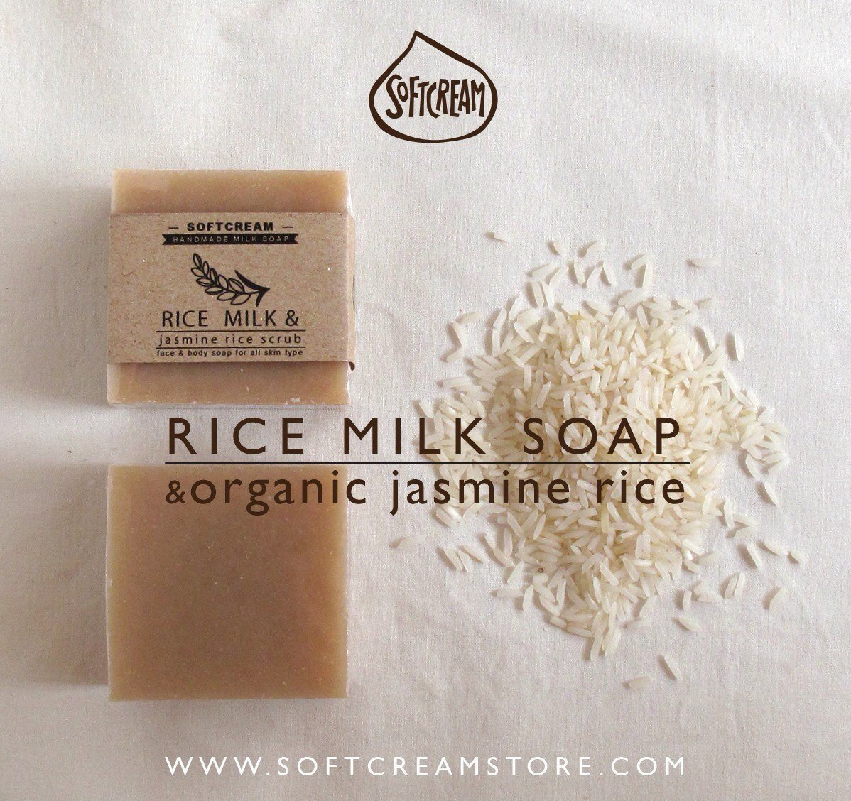 Natural Handmade Soap Rice Milk & Organic Rice Powder VEGAN - Etsy