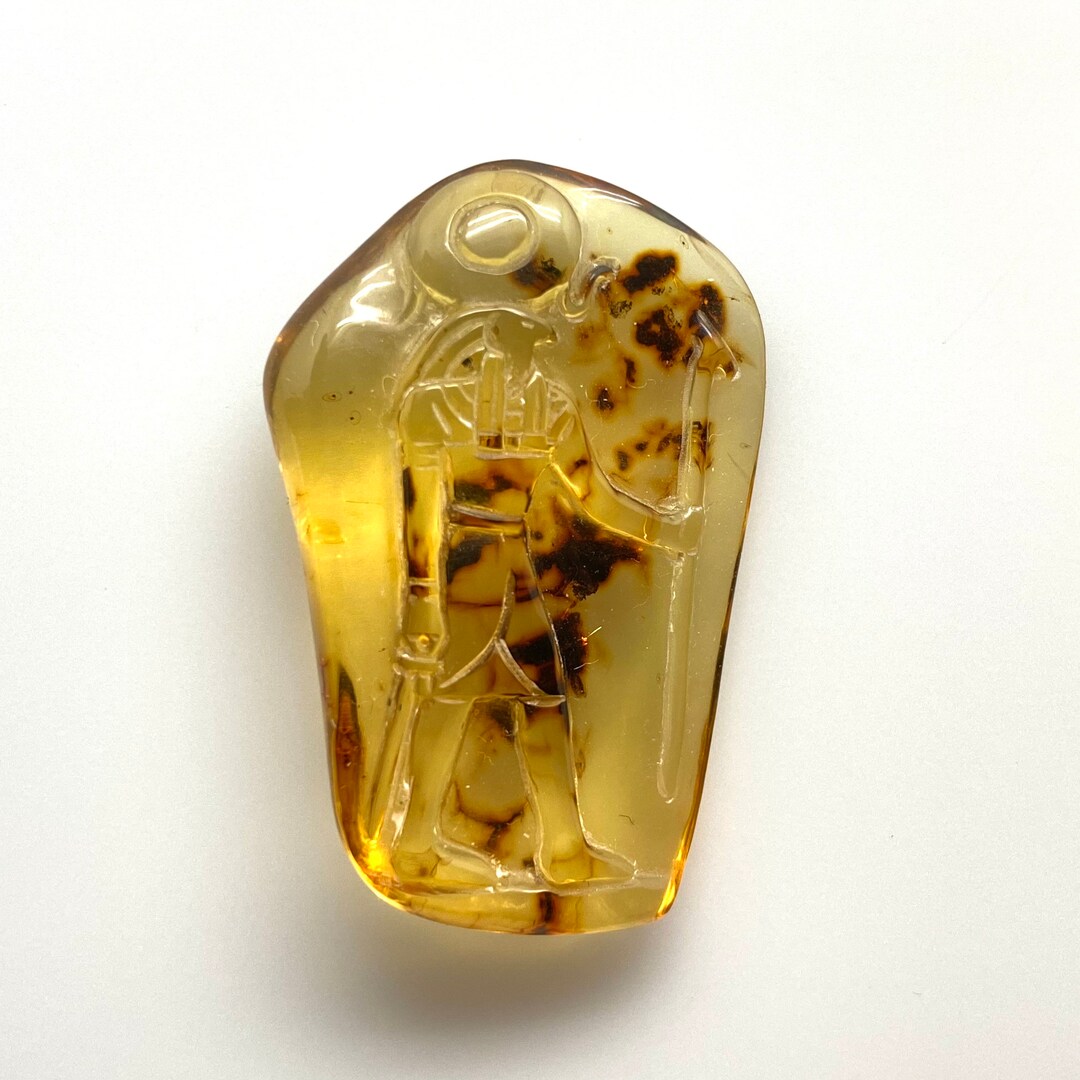 Amber Thoth Carving AMB332 - Etsy