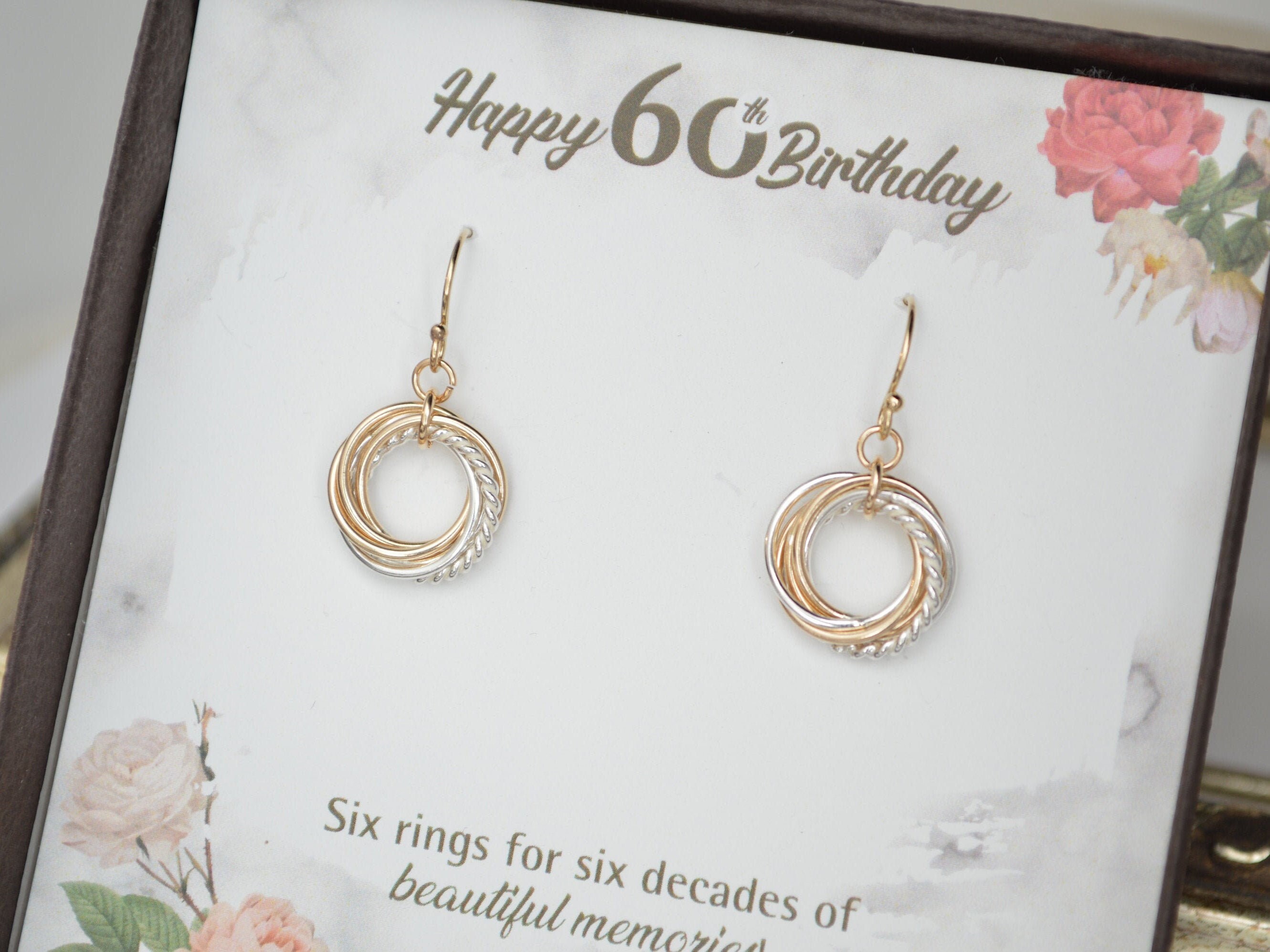 60th Birthday gif for women, 6th Anniversary gift, 60th Birthday gift ...