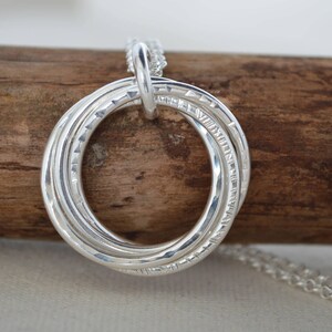 40th Birthday Gift for Women, 4 Rings Necklace, 40th Birthday Gift for ...