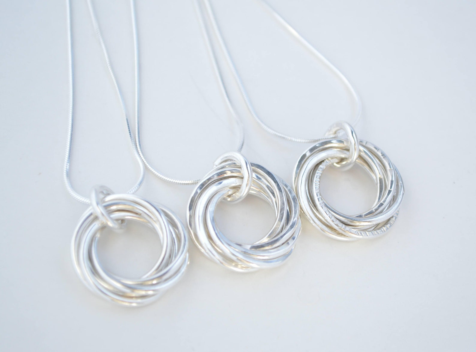 40th Birthday Gift for Women 4 Rings Necklace 40th Birthday | Etsy