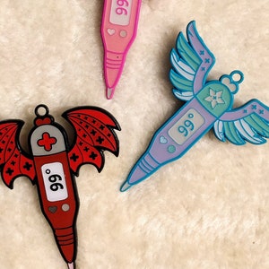 Magical First Aid Thermometer With Wings Pins - Etsy
