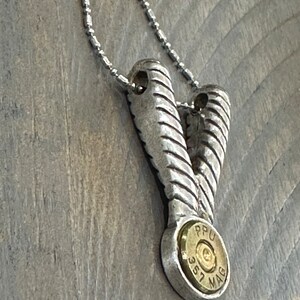 357 Magnum Bullet Necklace in Silver - Etsy