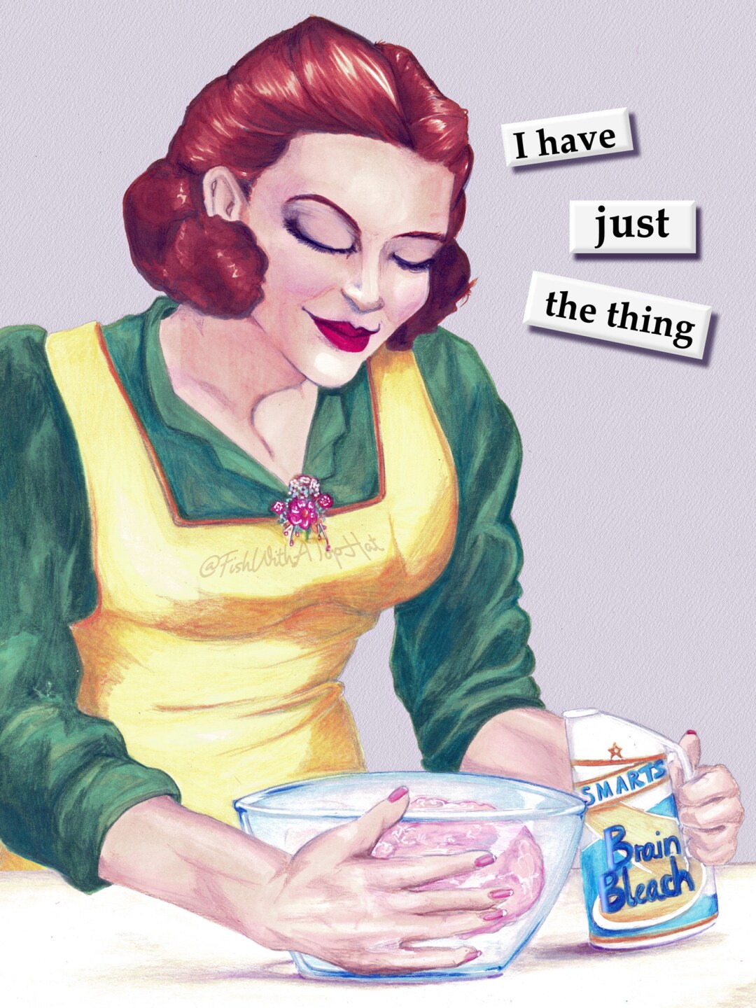 Brain Bleach - I Have Just the Thing Fridge Magnet - Snarky Magnet - Etsy