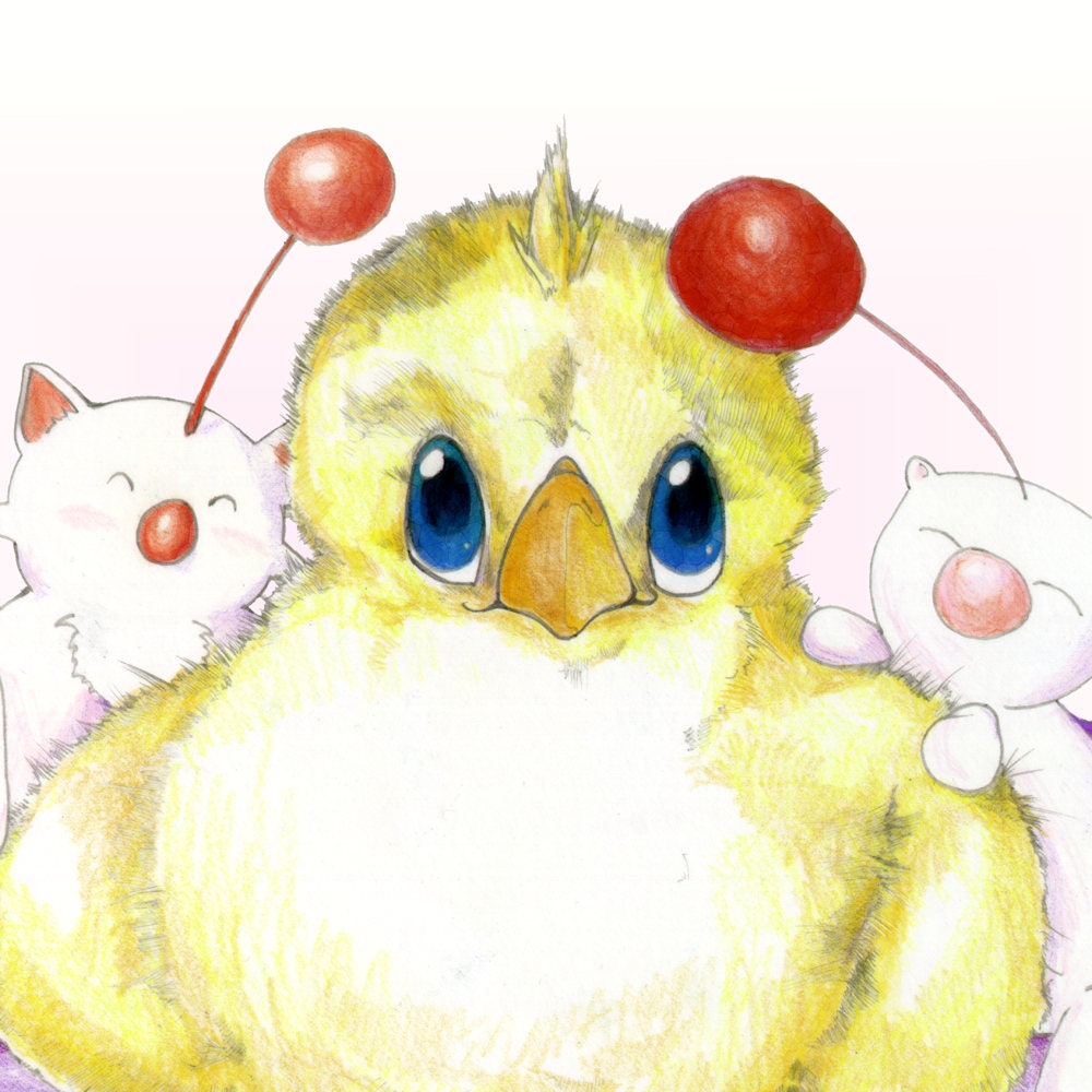 Kupo Kweh 8x10 Print Final Fantasy Fan Art - Etsy