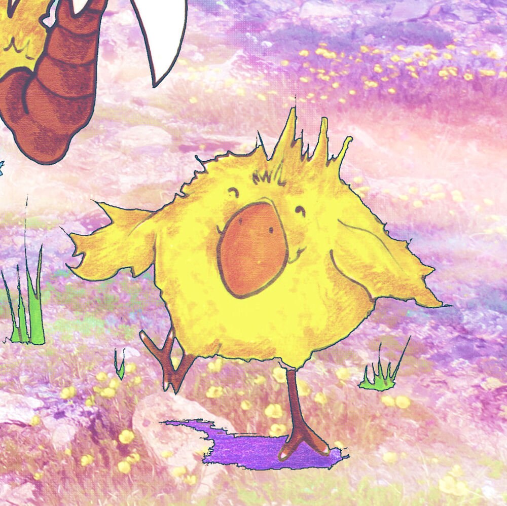 Chocobo Dance 8x10 or 11x14 Print Final Fantasy Fan Art - Etsy