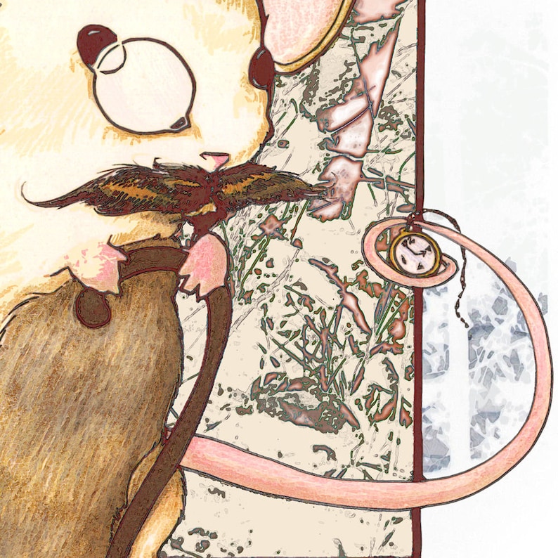 Gentleman Mouse Art Print: Alistair With Monocle (8x10 or 11x14) - Etsy