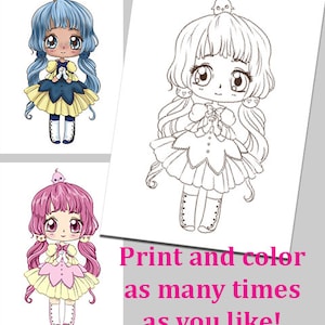 Super Cute Printable Coloring Pack 1 - Etsy UK