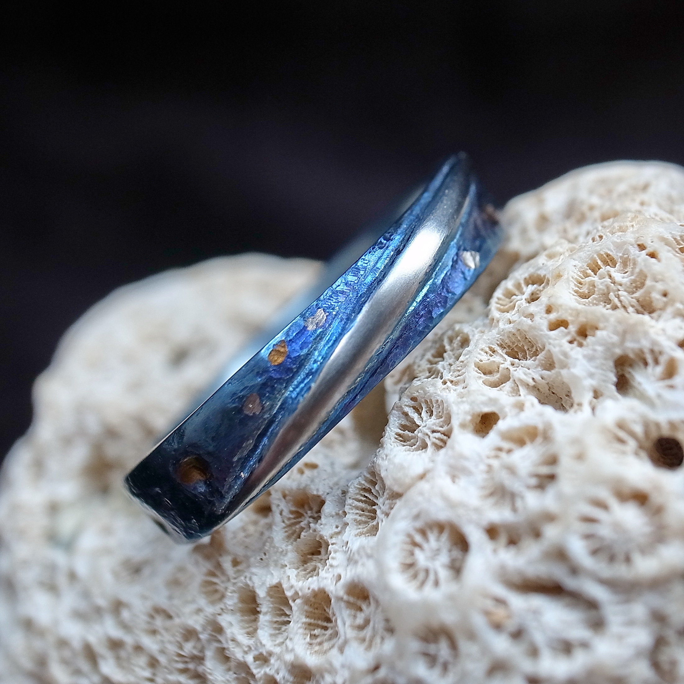 Titanium Ring Starry Night-meteor Version Hand Engraving - Etsy UK