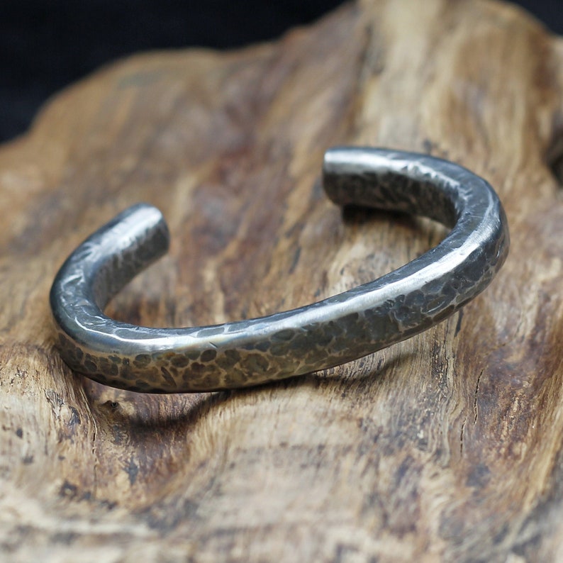 11x 8mm Wide and Thick Heavy Titanium Cuff Bracelet Men - Etsy