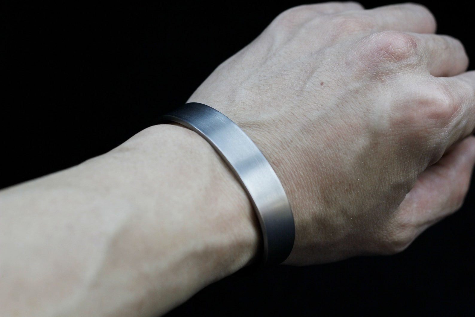 Titanium Cuff Bracelet Anodized Handmade Soft Matte Brushed | Etsy